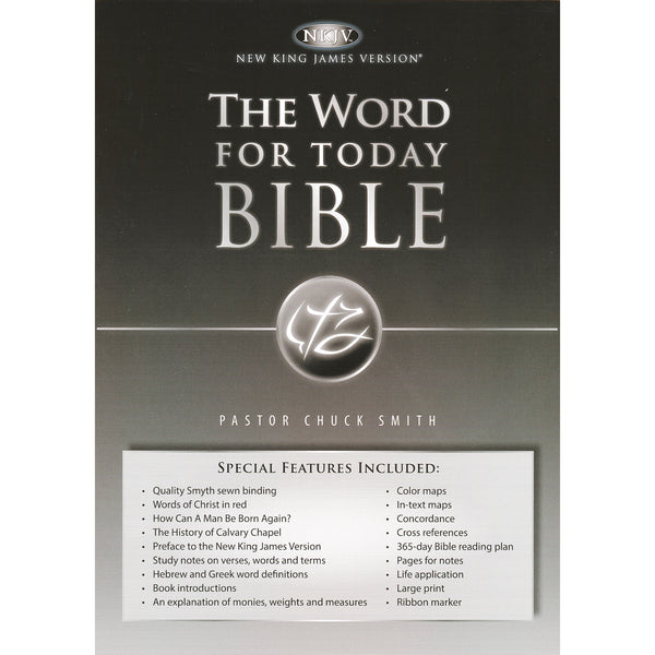 NKJV Word For Today Bible Brown Genuine Leather Calvary Chapel NKJV Word For Today Bible Brown Genuine Leather Calvary Chapel
